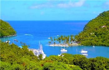 Grenadine Island Villa Location Details: Marigot Bay